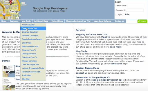 How to Draw a Distance Circle on Google Maps